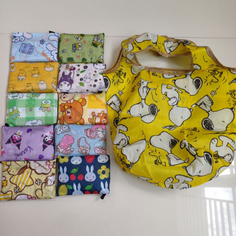 Jual Shopping bag tas belanja eco bag lipat Doraemon Miffy kuromi ...