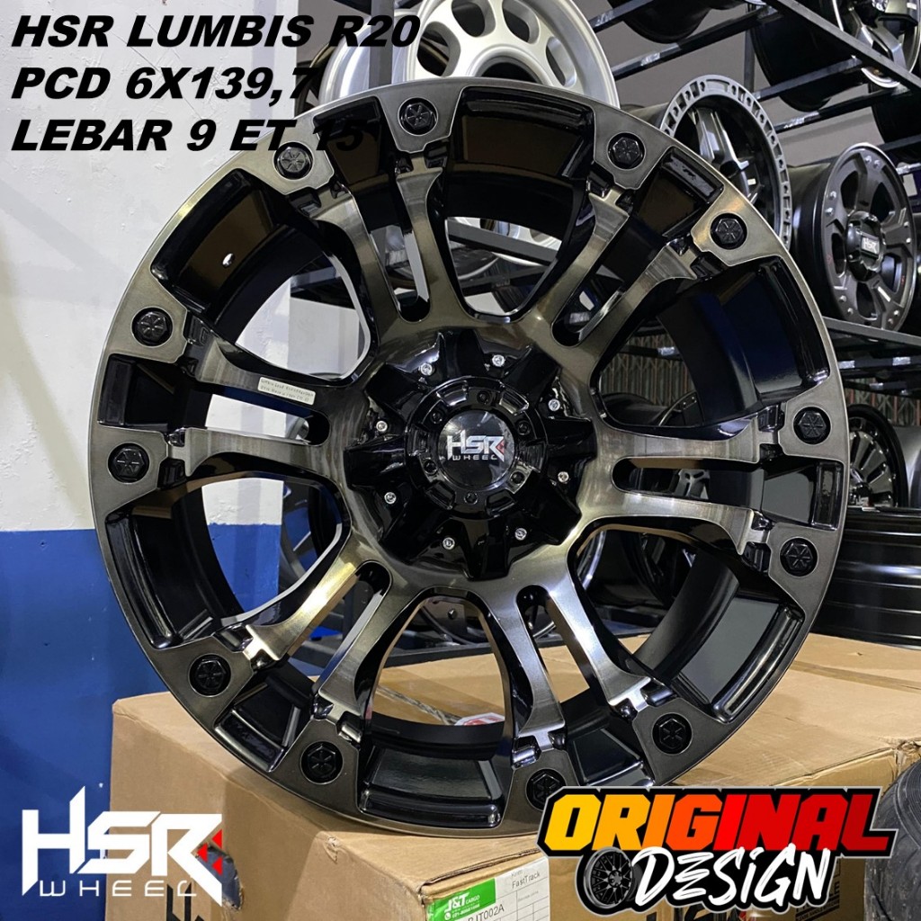 Jual Velg mobil ring 20 HSR LUMBIS R20 hilux, pajero, dll pcd 6x139,7 lebar 9 | Shopee Indonesia