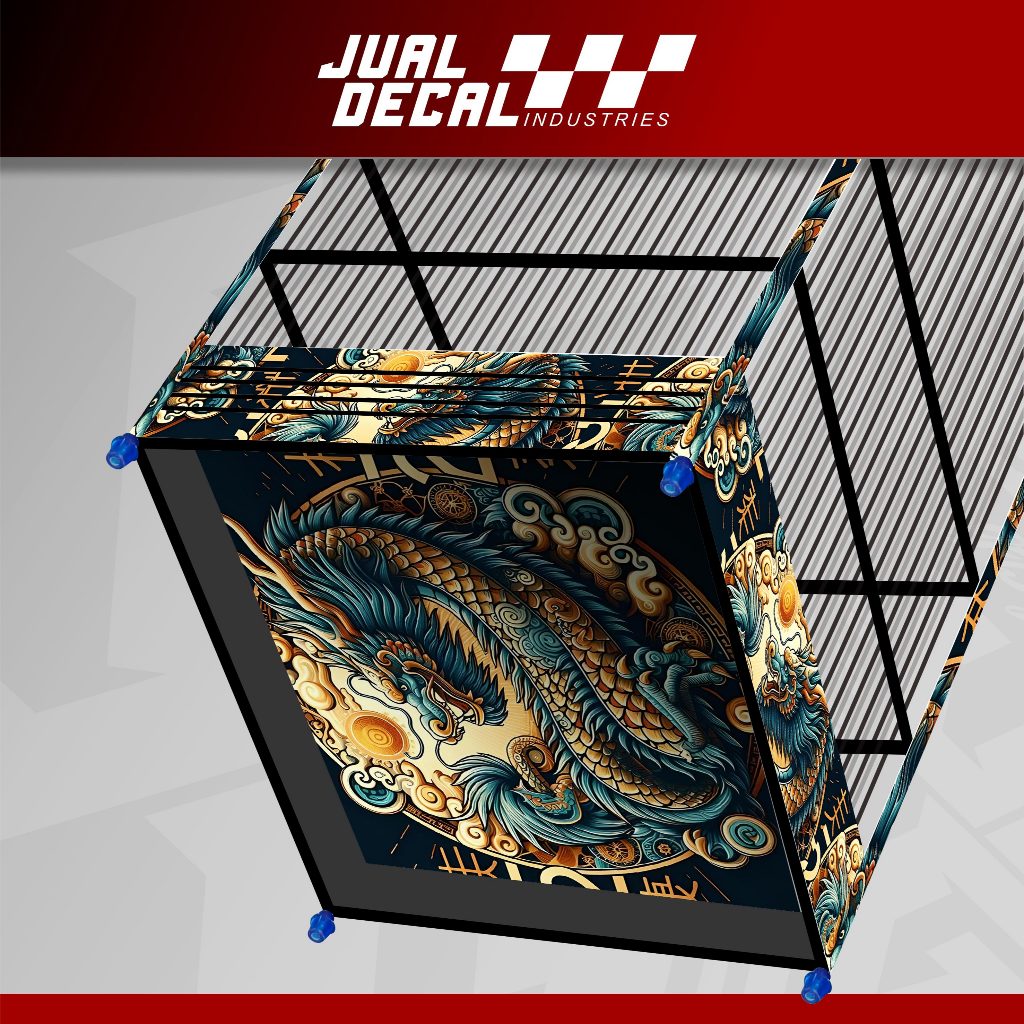 Jual Stiker Decal Sangkar Kotak DRAGON LUXURY Variasi Gepengan Kandang ...