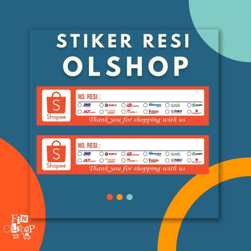 Jual STIKER RESI PENGIRIMAN OLSHOP / LABEL PAKET OLSHOP / RESI OLSHOP ...