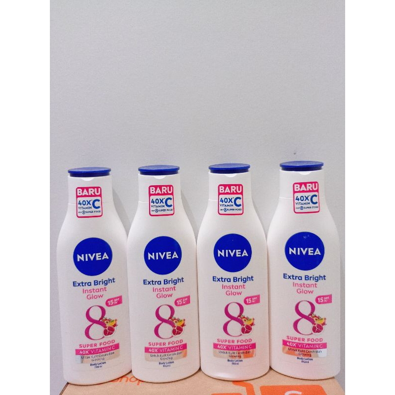 Jual NIVEA body lotion extra bright instant glow spf 15 (190ml) | Shopee Indonesia