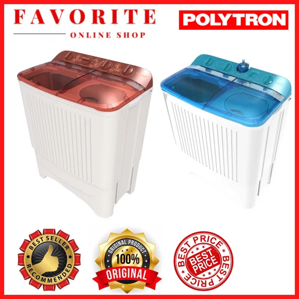 Jual MESIN CUCI POLYTRON 8KG PWM-8072 DUA TABUNG PWM8072 PWM 8072 ...
