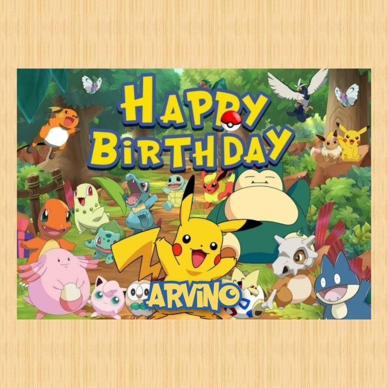Jual Spanduk POKEMON PIKACHU banner POKEMON PIKACHU spanduk banner ...