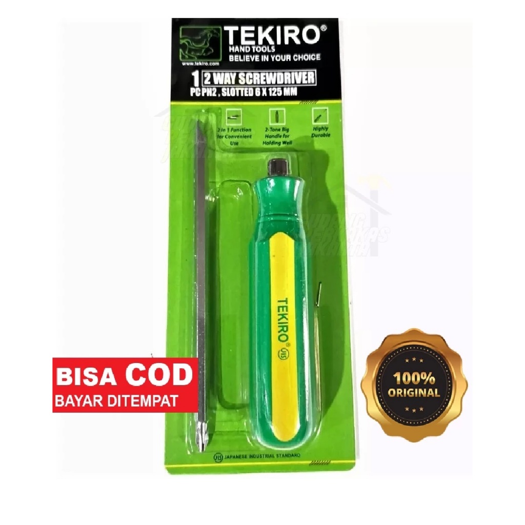 Jual TEKIRO Obeng Tekiro 2 Way Screwdriver Arah Bolak Balik Japan ...