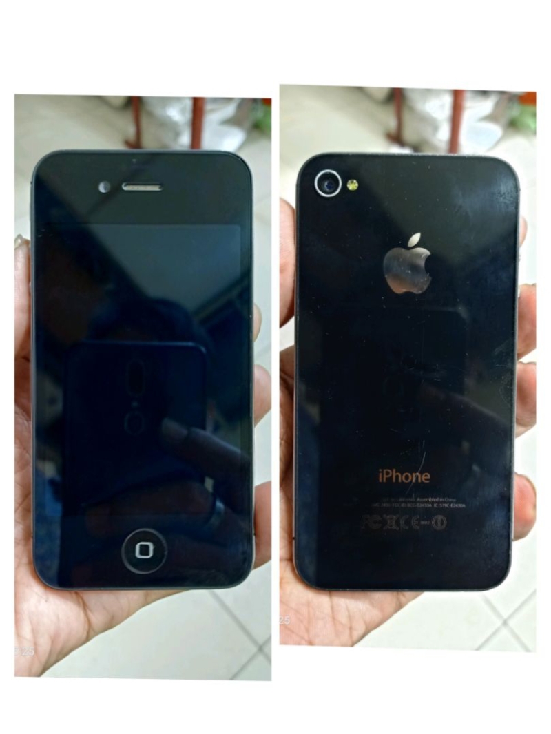 Jual iPhone 4 Black Rom 8GB Kondisi Lcd Bebayang | Shopee Indonesia