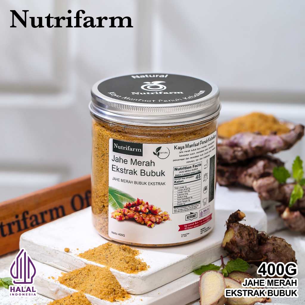 Jual Nutrifarm Jahe Merah Bubuk 400g | Shopee Indonesia