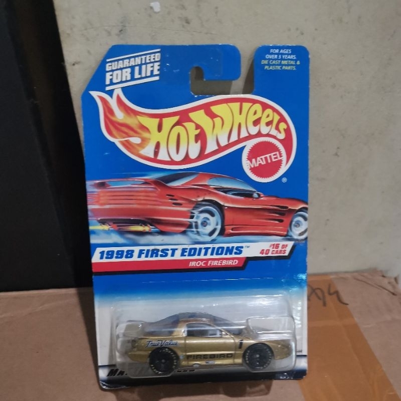 Jual Hot Wheels iroc firebird first edition 1998 emas Gold | Shopee ...