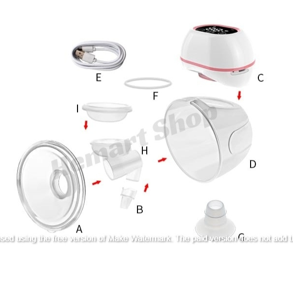 Jual SPARE PART POMPA ASI CMBEAR WEARABLE ELECTRIC BREAST PUMP VALVE ...
