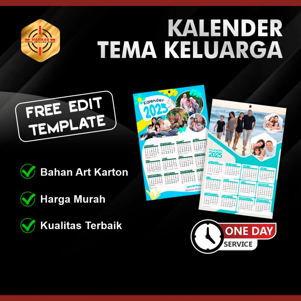 Jual Kalender Custom Tema Keluarga | Print Kalender Tema Keluarga ...