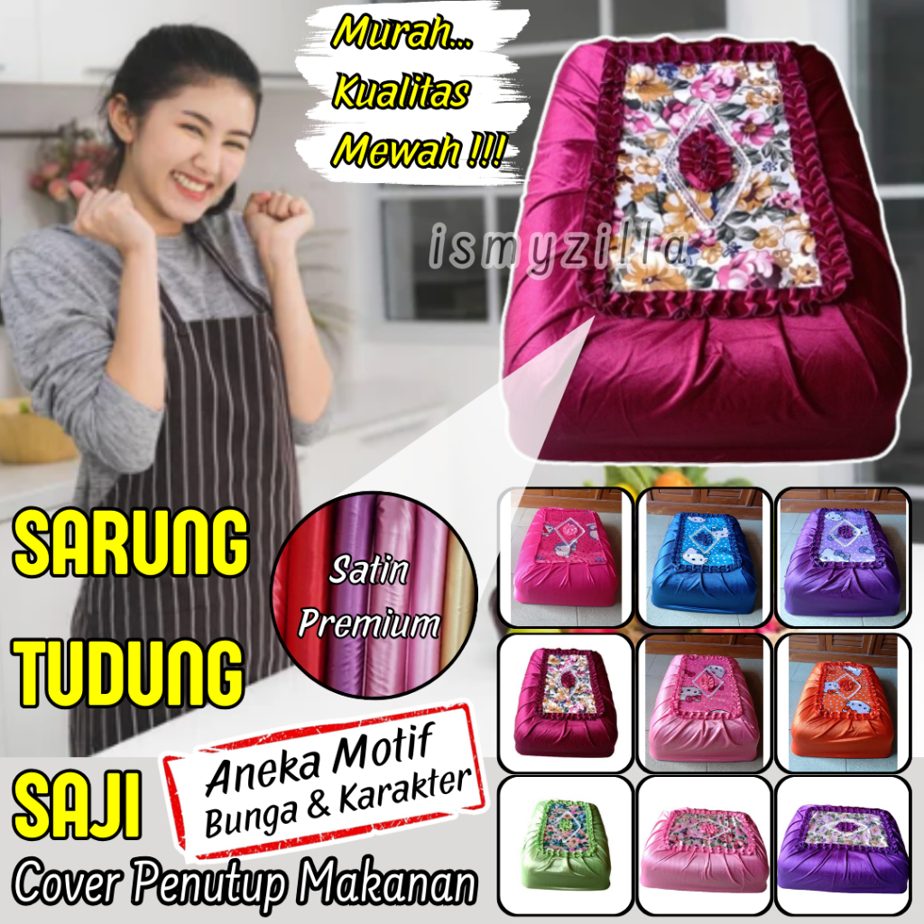 Jual Sarung Tudung Saji Kotak Murah Cover Penutup Makanan Aneka Motif ...