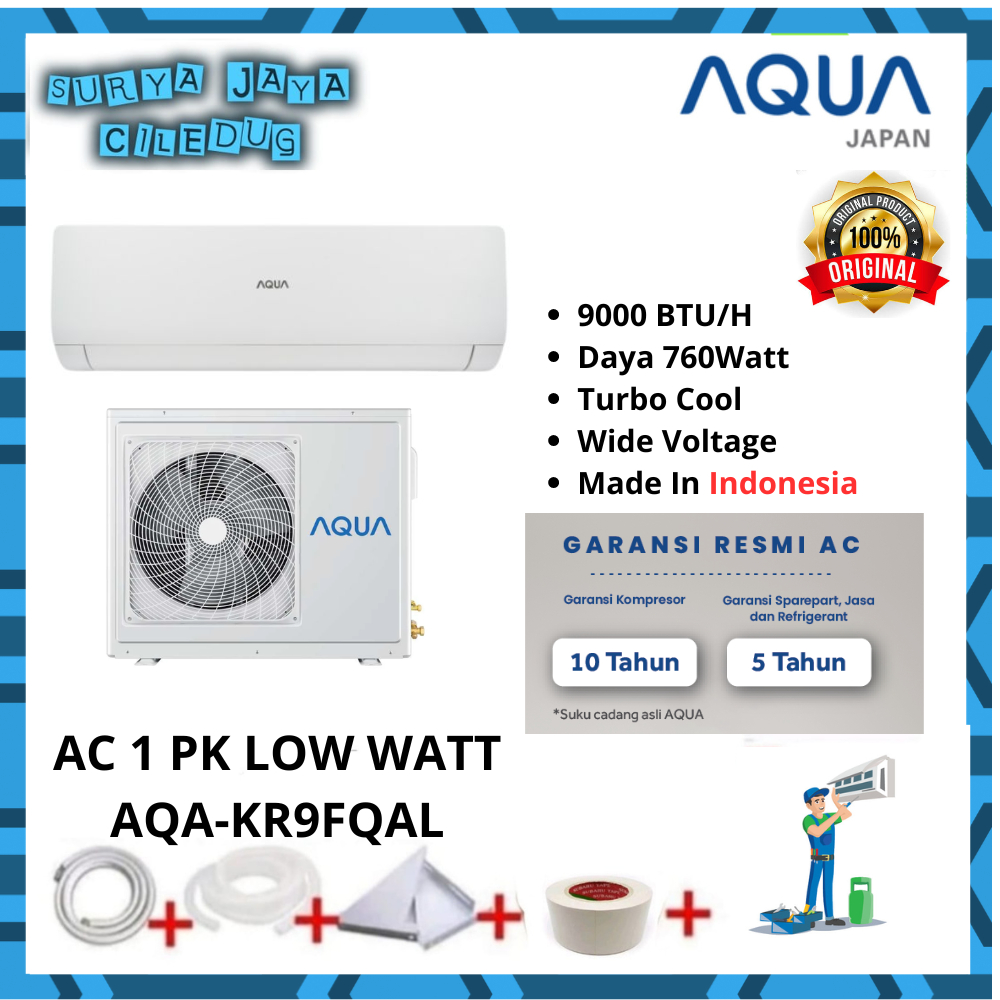 Jual AC AQUA 1 PK STANDARD AQA-KR9FQAL + PASANG JABODETABEK | Shopee Indonesia