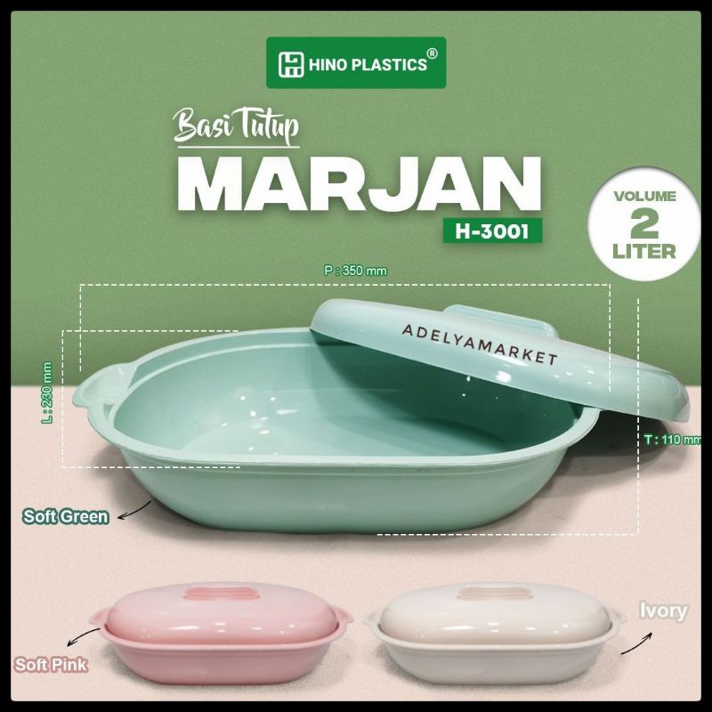 Jual 3 pc Basi tutup oval Marjan / Wadah sayur prasmanan / hadiah | Shopee Indonesia