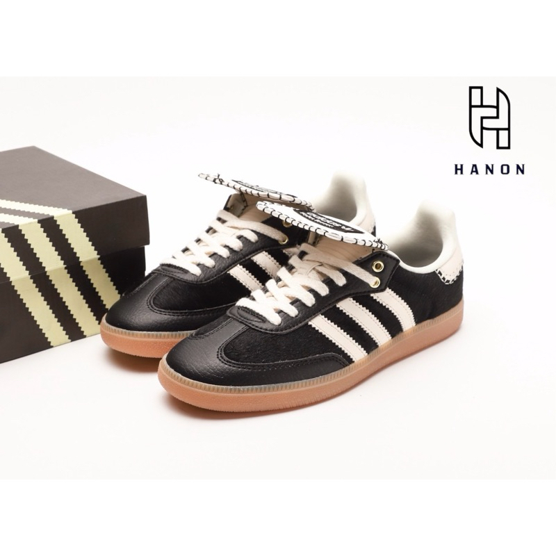 Jual (HN) Sepatu Adidas Samba Wales Bonner Pony Tonal Low Black ...