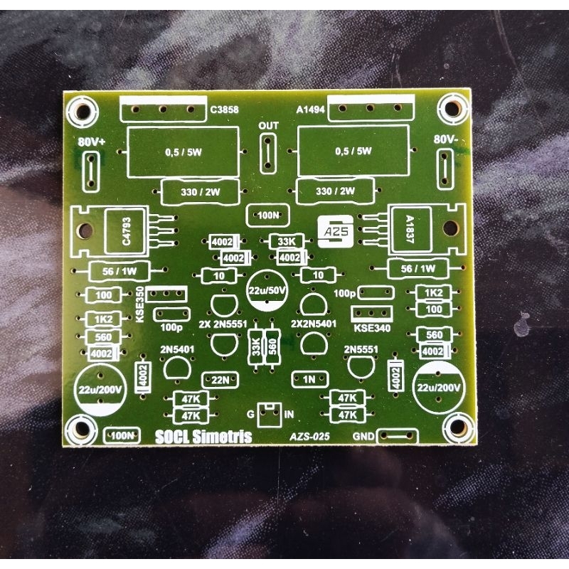 Jual PCB Power Amplifier SOCL Simetris Hijau | Shopee Indonesia