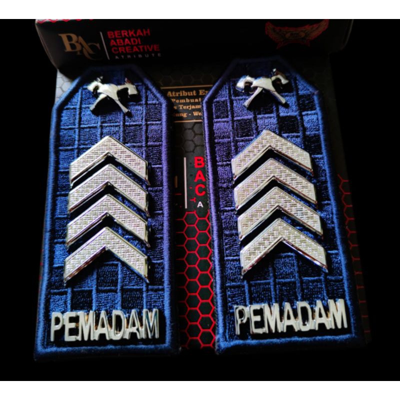 Jual pangkat pdu Damkar gol 2d exclusive BAC ATRIBUT | Shopee Indonesia