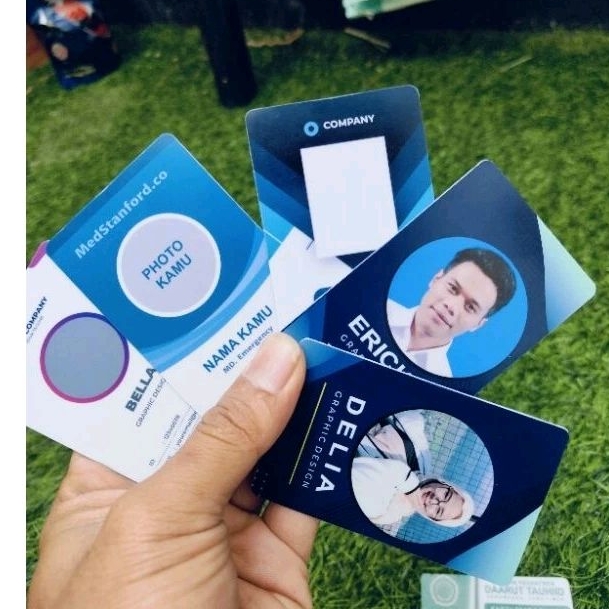 Jual ID card custom nama/Cetak Id card Bahan Pvc,kartu Member pake Poto ...
