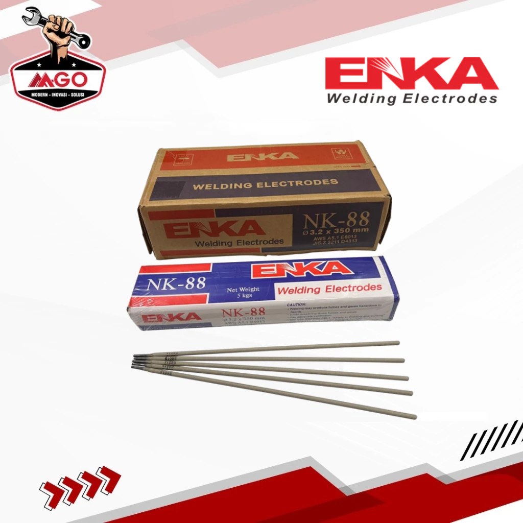 Jual Kawat Las ENKA NK-88 350 - per 5 KG (2.5 / 3.2 MM) | Shopee Indonesia