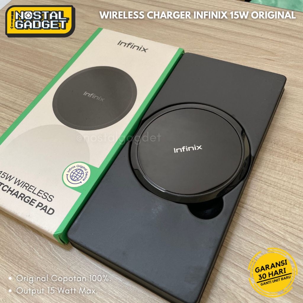 Jual Charger Wireless Infinix Fast Charging 15W Note 30 40 Pro Original ...