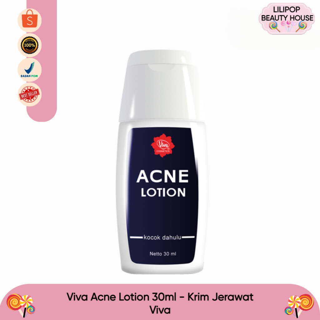 Jual Viva Acne Lotion 30ml - Krim Jerawat Viva | Shopee Indonesia