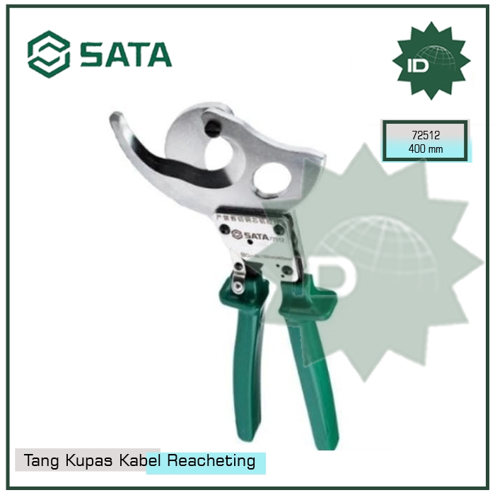 Jual TANG POTONG KABEL 72512 - RATCHETING CABLE CUTTER 400 MM SATA ...