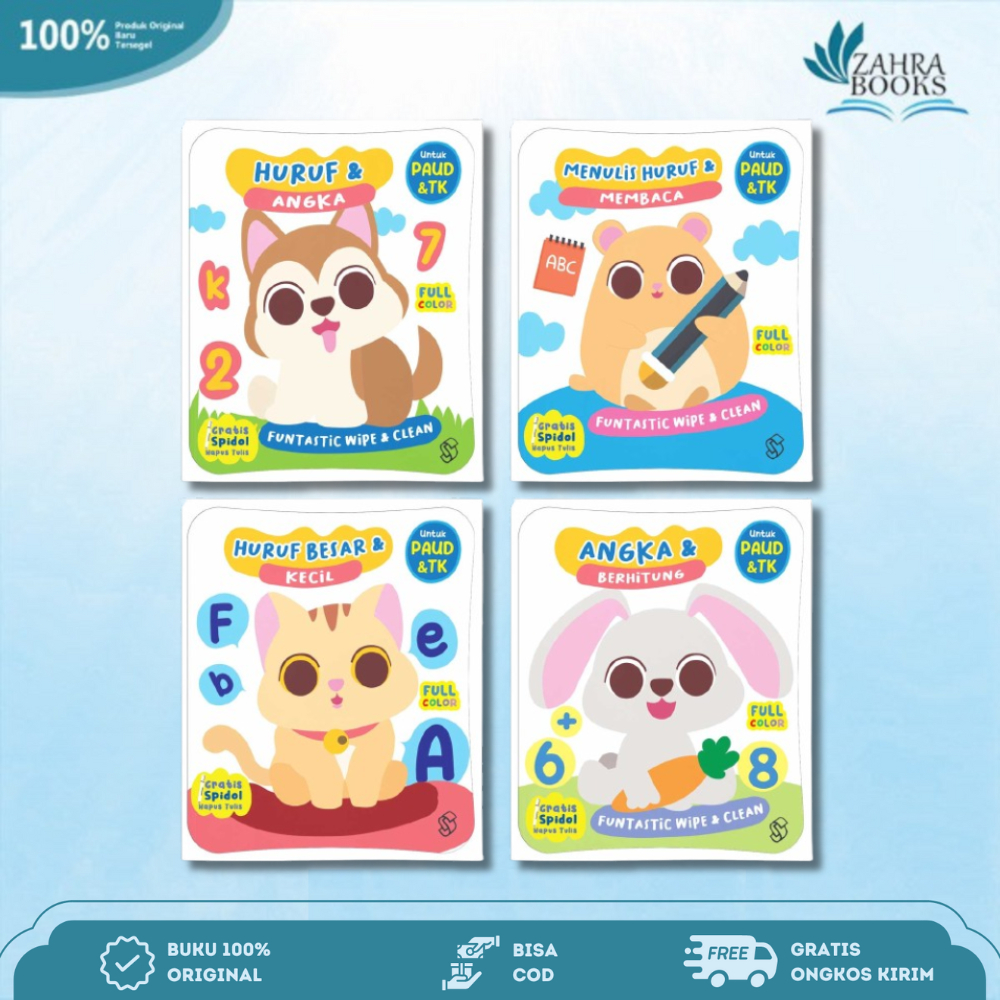 Jual Buku Funtastic Series Wipe And Clean Book - Huruf Besar & Kecil ...
