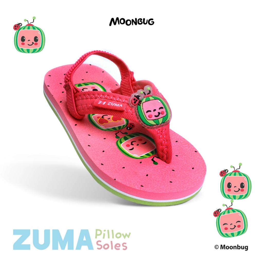 Jual Zuma Baby Cocomelon 2 Sandal Bayi Warna Red Green Sandal Jepit ...