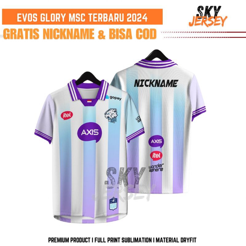 Jual Jersey Esport Evos Glory Msc New 2024/2025 Premium Fullprinting ...