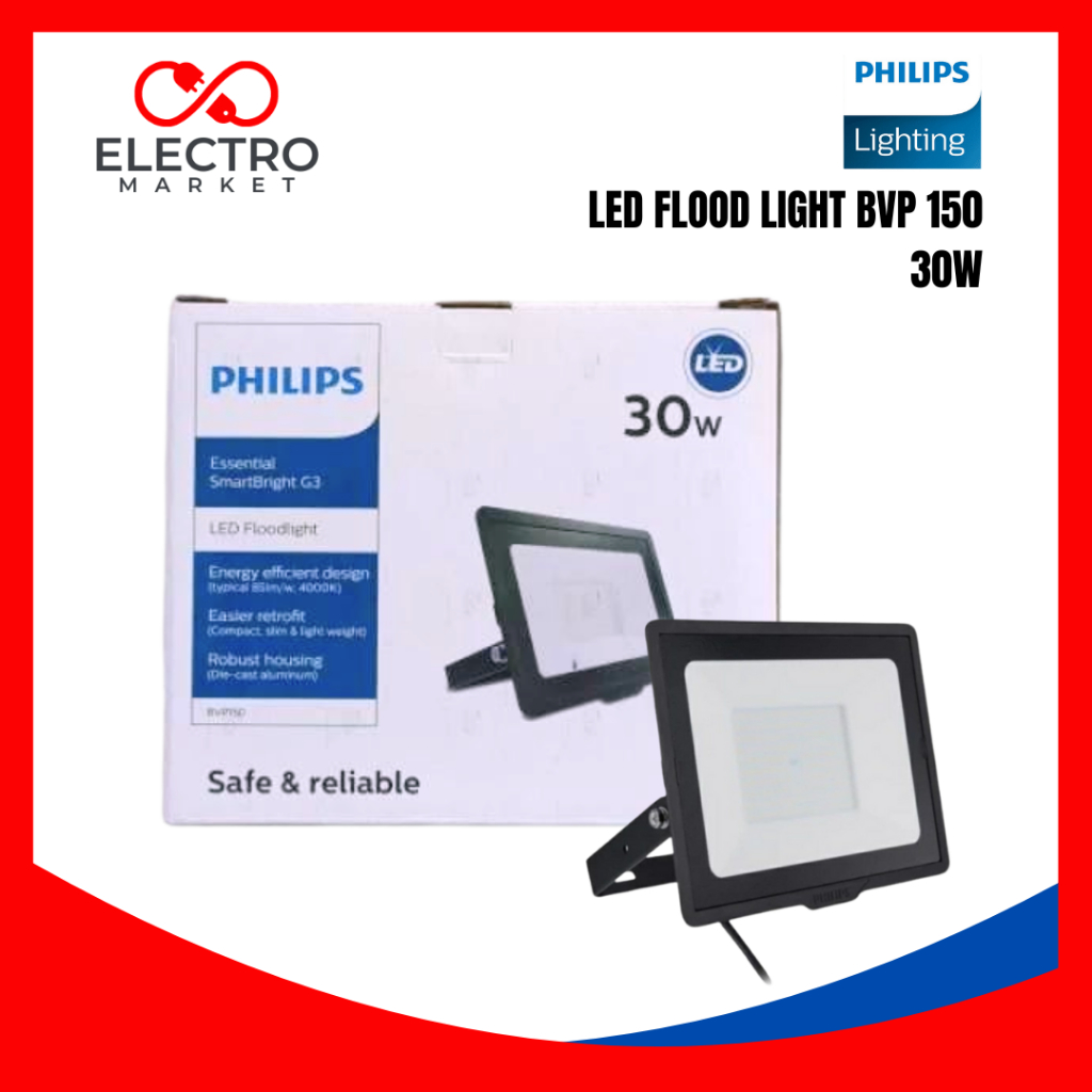 Jual PHILIPS Lampu Sorot Floodlight LED BVP150 30W 30 W 30Watt 30 Watt CW | Shopee Indonesia