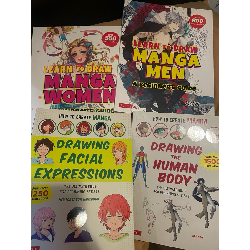 Jual learn how to draw manga men/women, drawing facial expression and ...