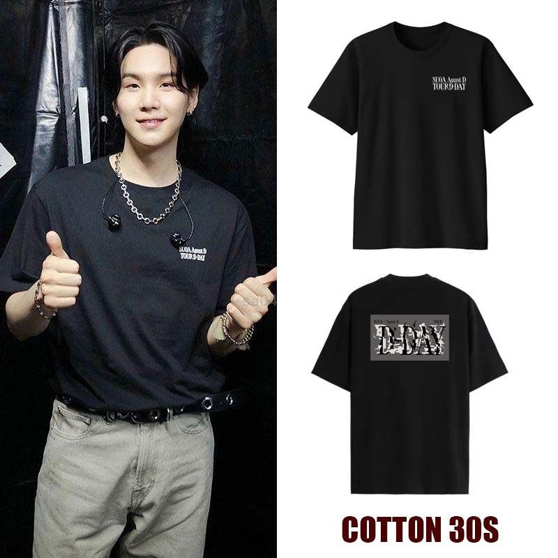 Jual kaos kpop korean bangtan suga agust d tour d-day sablon belakang ...
