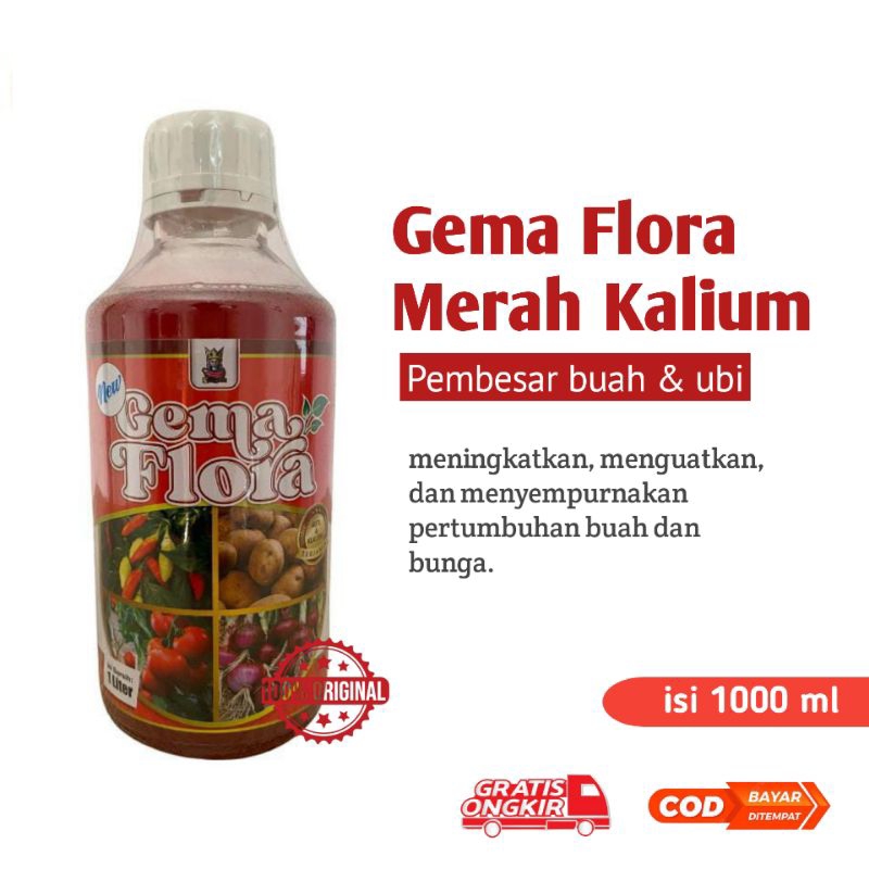 Jual Kalium Cair 1 Liter Gema Flora Kalium Murni Pembesar Buah Dan Umbi ...