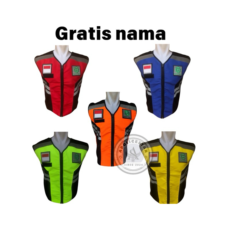 Jual Rompi Safety Proyek Lapangan terbaru bahan taslan waterproof ...