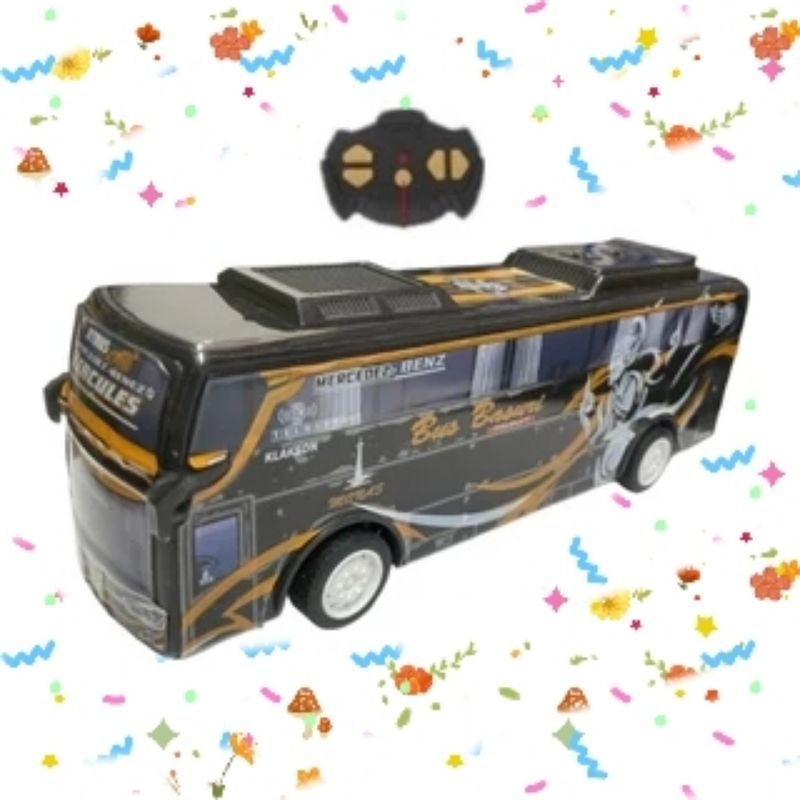Jual baterai recharge bus telolet mainan mobil remote control bis ...