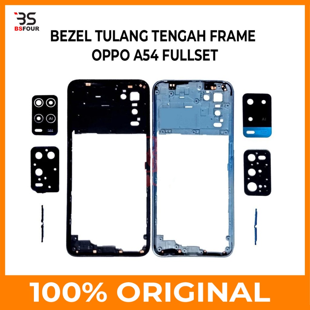 Jual BEZEL TULANG TENGAH FRAME OPPO A54 FULLSET | Shopee Indonesia