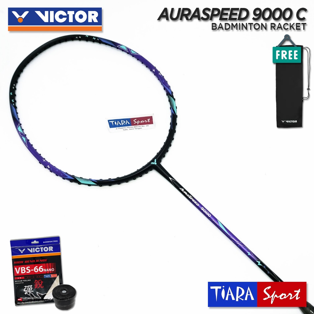 Jual Raket VICTOR Auraspeed 9000 - Black (C), Dark Violet (J) - 4U G5 ...
