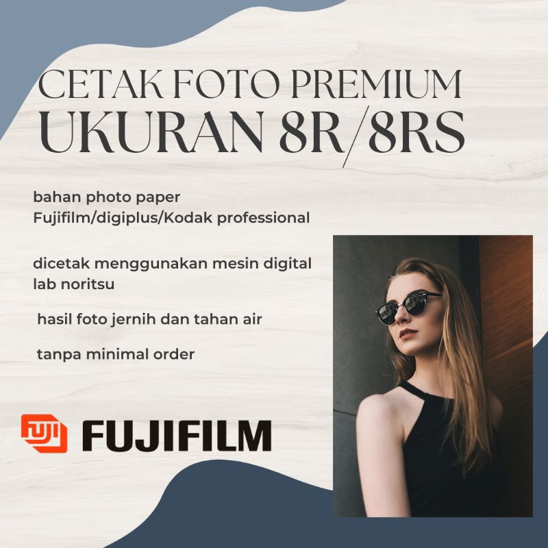 Jual cetak foto ukuran 8R 8RS premium paper Fujifilm kodak profesional ...