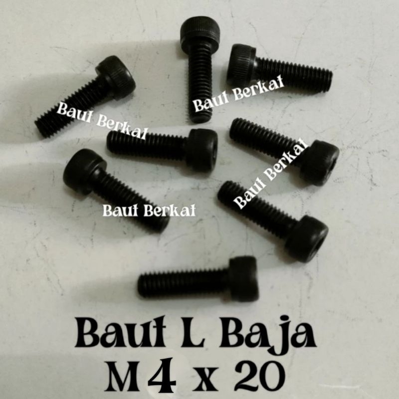 Jual baut L baja m4x20 kunci L3 baut L baja 4x20 baut baja m4x20 baut ...