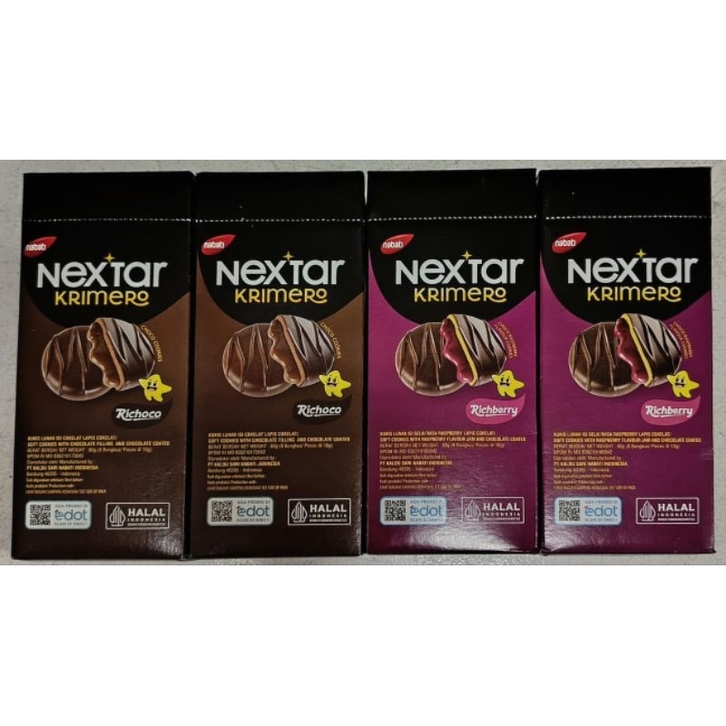 Jual Nextar Krimero 80g Box (isi 8×10g) - Kukis Lunak Isi Selai ...