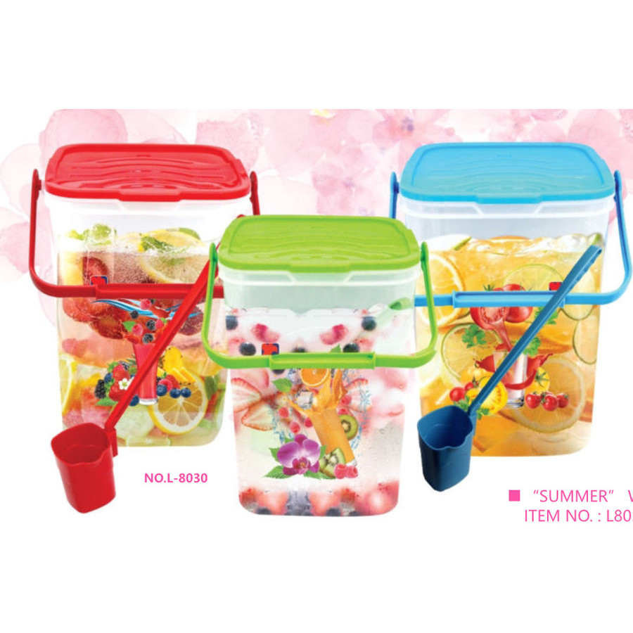 Jual Ice Bucket With Dipper / tempat air plastik / kontainer air ...