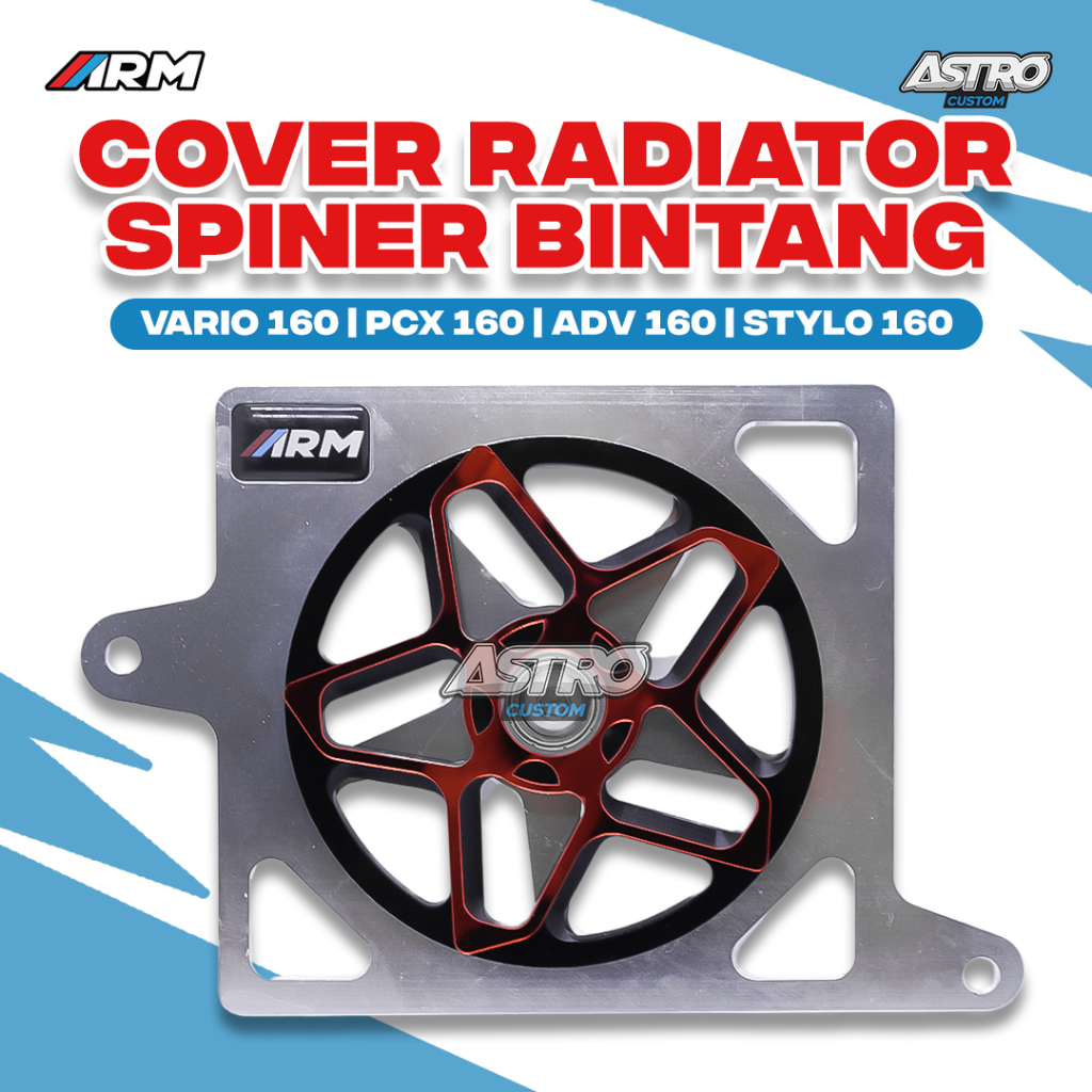 Jual Cover Radiator Spiner Bintang Vario 160 PCX ADV Stylo 160 3D Arumi ...
