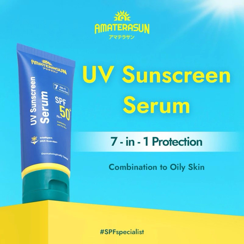 Jual amaterasun uv serum sunscreen normal-oily skin 50gr | Shopee Indonesia