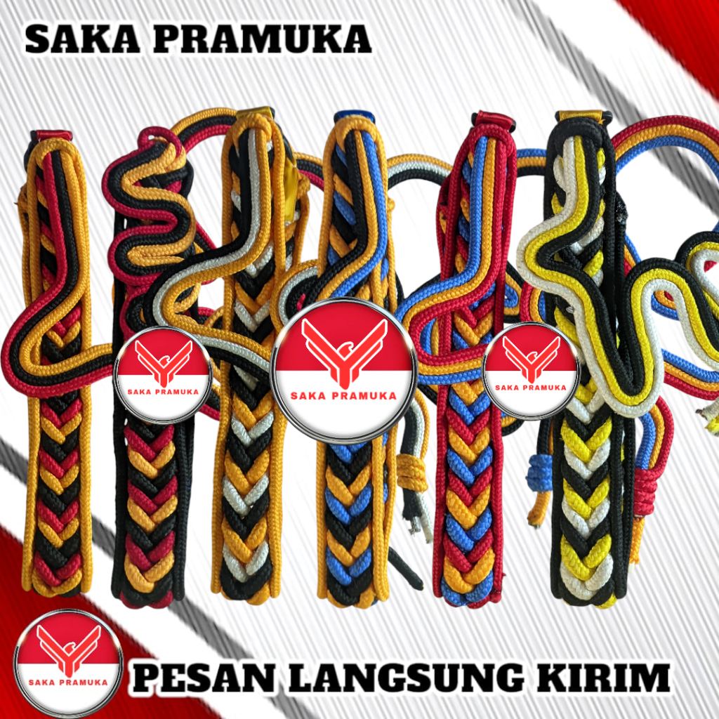 Jual Talikur tali kur komando naga provost pluit pramuka 3 warna ...