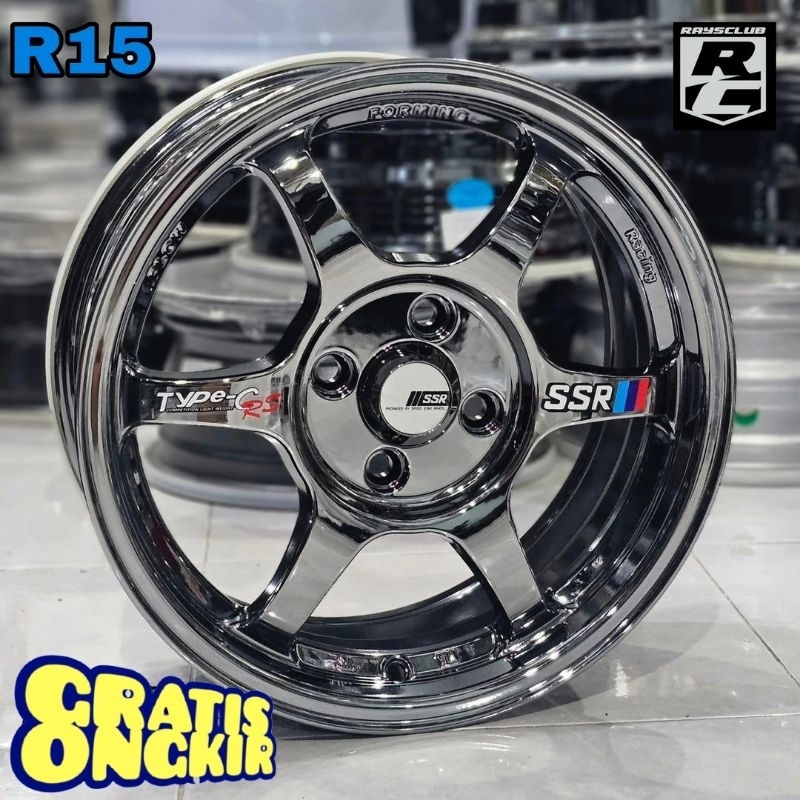 Jual velg mobil ring 15 SSR TYPE C LEBAR 6,5 velg mobil racing R15 velg mobil brio jazz city ...