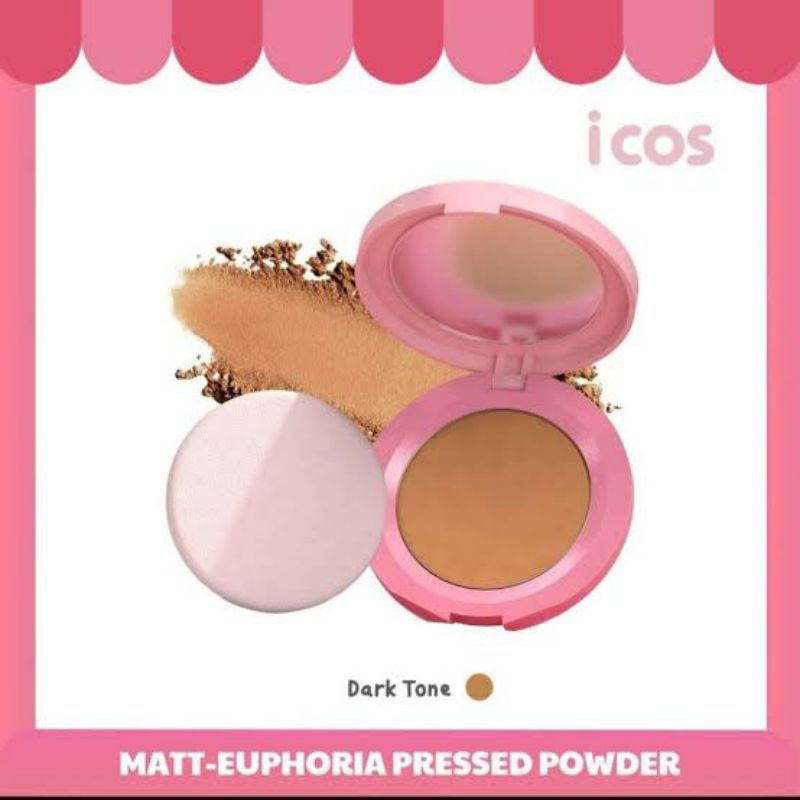 Jual Icos Matt-Euphoria (PRESSED POWDER) (Ready 3 Shade) | Shopee Indonesia