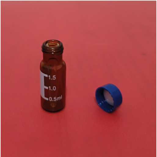 Jual VIAL HPLC 2ml coklat. Autosampler Vial HPLC / GC. Botol + tutup ...