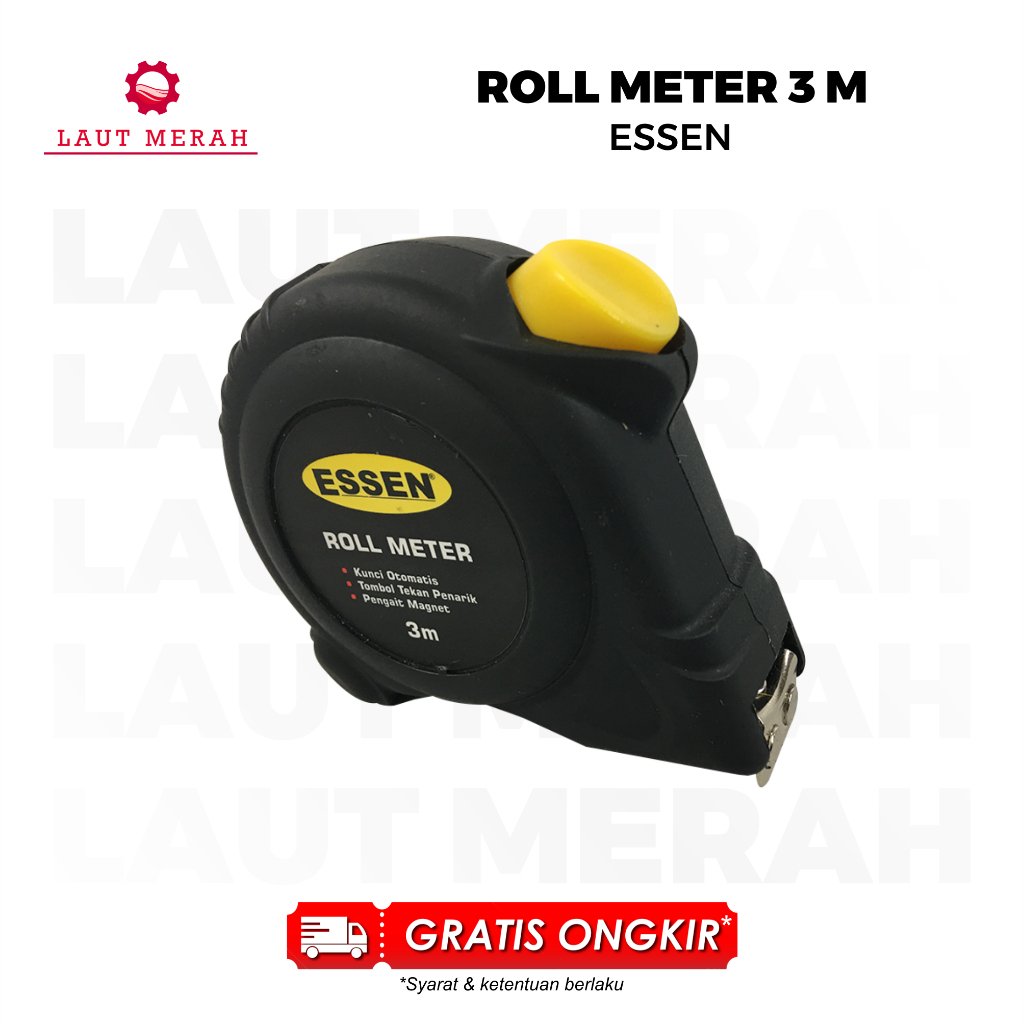 Jual Meteran Self Lock 3M ESSEN | Shopee Indonesia
