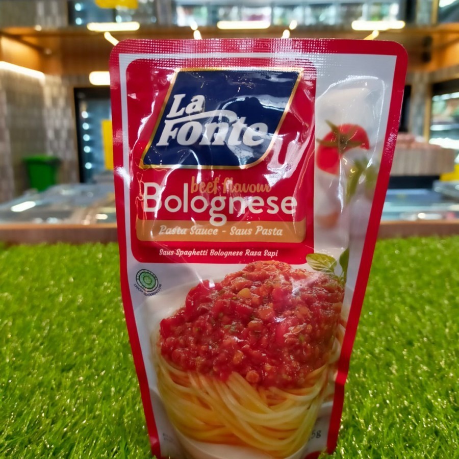 Jual LA FONTE PASTA BEEF FLAVOUR BOLOGNESE 315GR | Shopee Indonesia