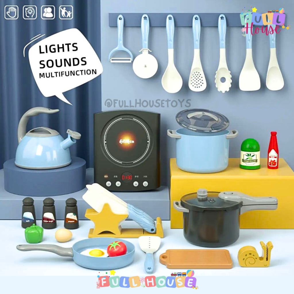 Jual MAINAN MASAK MASAK COOKING SET LENGKAP KITCHEN SET LENGKAP DENGAN ...