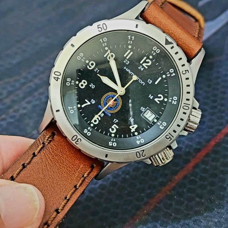 Jual Jam tangan HAMILTON MILITARY SAF DUAL CROWN ORIGINAL | Shopee ...
