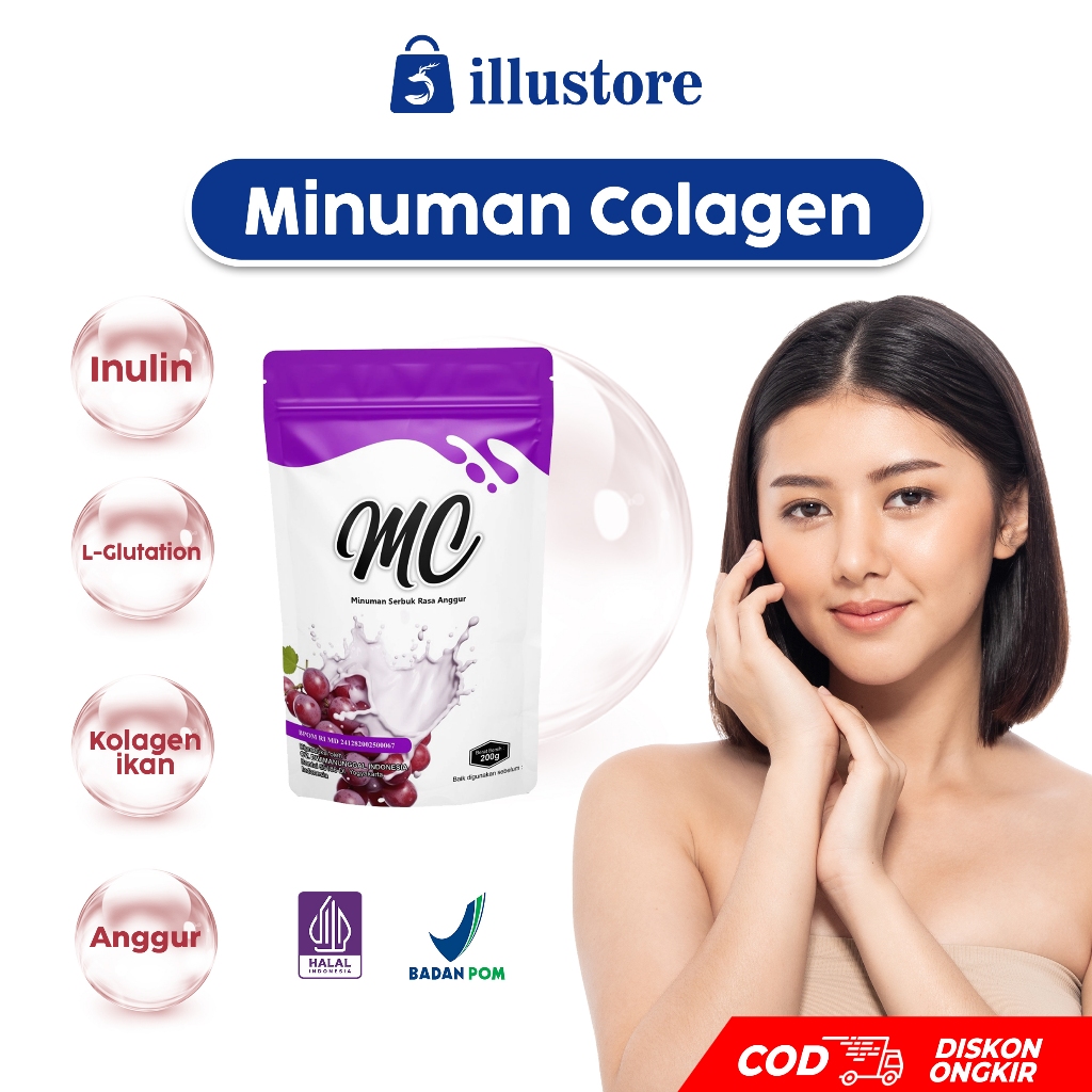 Jual Minuman Serbuk Kolagen Rasa Anggur Latte | Shopee Indonesia